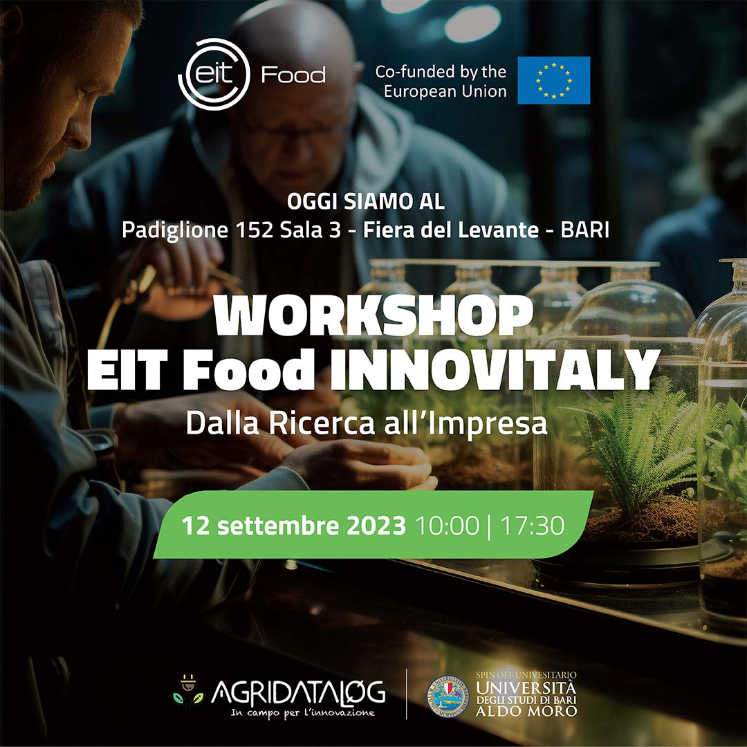 Oggi siamo in Fiera del Levante per EIT Food InnovItaly
